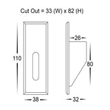 Havit HV3105T WHT 240V | HV3105T WHT 12V Paso White Recessed LED Step