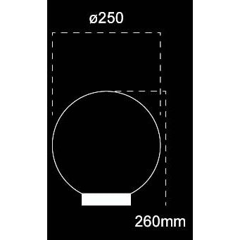 Domus Polysphere Smoke Sphere 240V Polycarbonate Garden Light – ZY Lighting