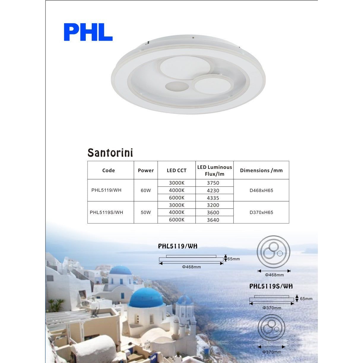 PHL Santorini Round Modern Luxury LED Ceiling Light – ZY Lighting