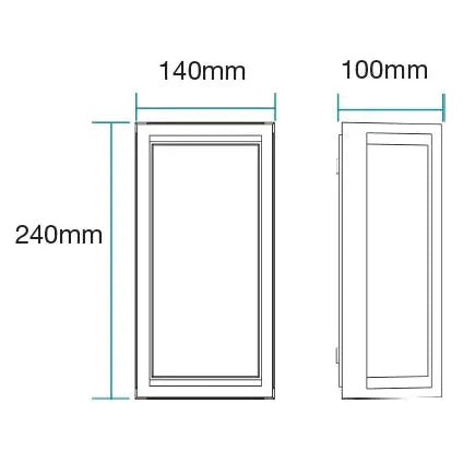 Martec Crew 12W Tricolour LED Wall Light – ZY Lighting