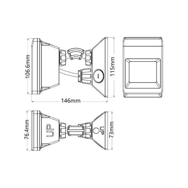 CLA SENS007-008: Adjustable Infrared Surface Mounted Motion Sensors IP CLA SENS007-008: Adjustable Infrared Surface Mounted Motion Sensors IP