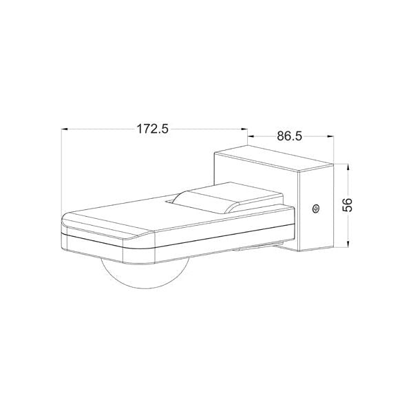 CLA SENS Adjustable Infrared PIR Surface Mounted Sensors – ZY Lighting CLA SENS Adjustable Infrared PIR Surface Mounted Sensors – ZY Lighting