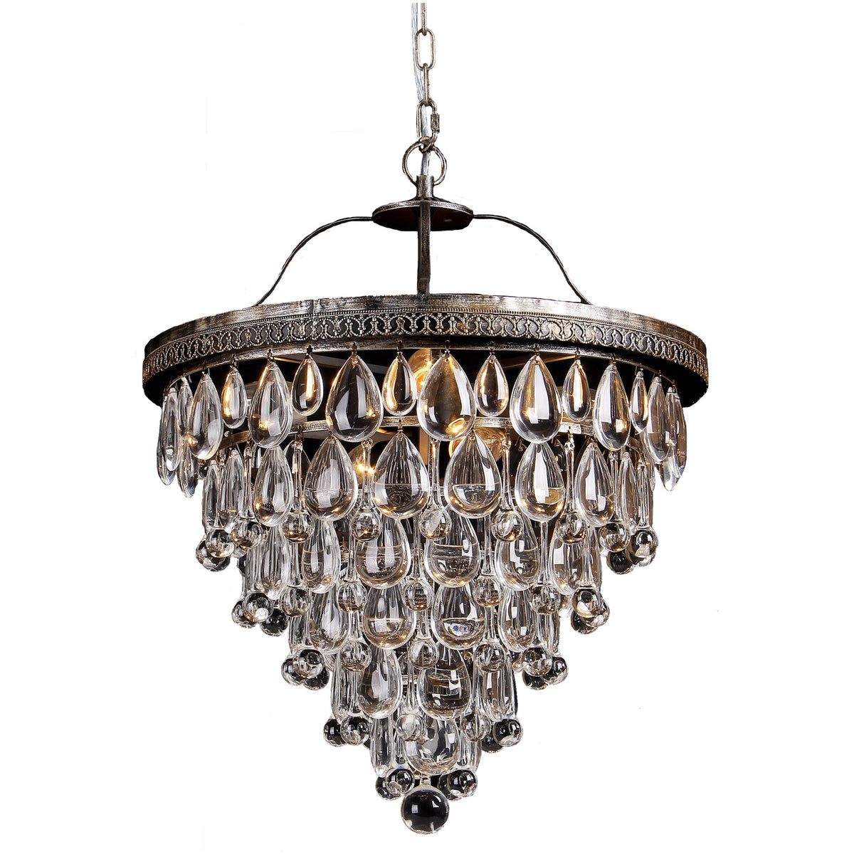 Lighting Inspiration Cascade Medium 45Cm Basket 6Lt Chrome