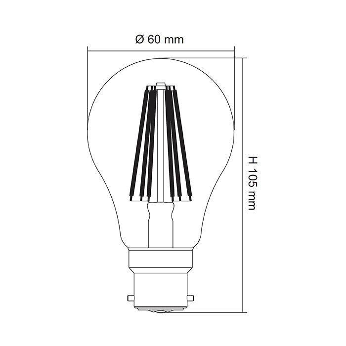 SAL LED GLS DIMMABLE LAMP LG9 FILAMENT GLOBE – ZY Lighting